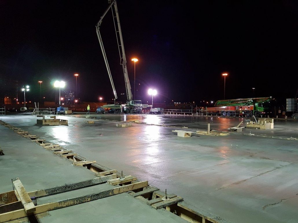 Dublin Port Pour - Murform - Formwork Contractor